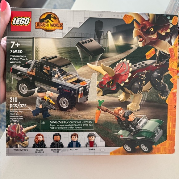 Lego | Toys | Lego 7695 Jurassic World Triceratops Pickup Truck Ambush ...